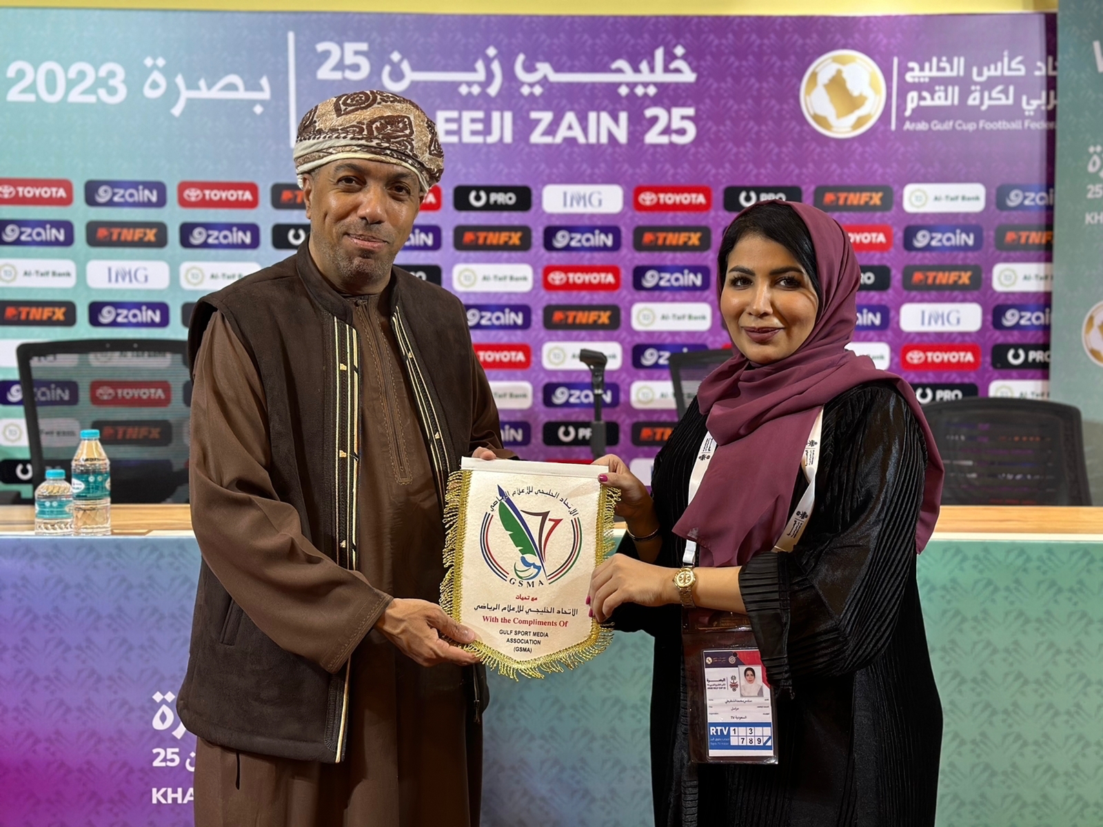 الاتحاد الخليجي للاعلام الرياضي يكرم نخبة من المتميزين في خليجي البصرة ٢٠٢٣